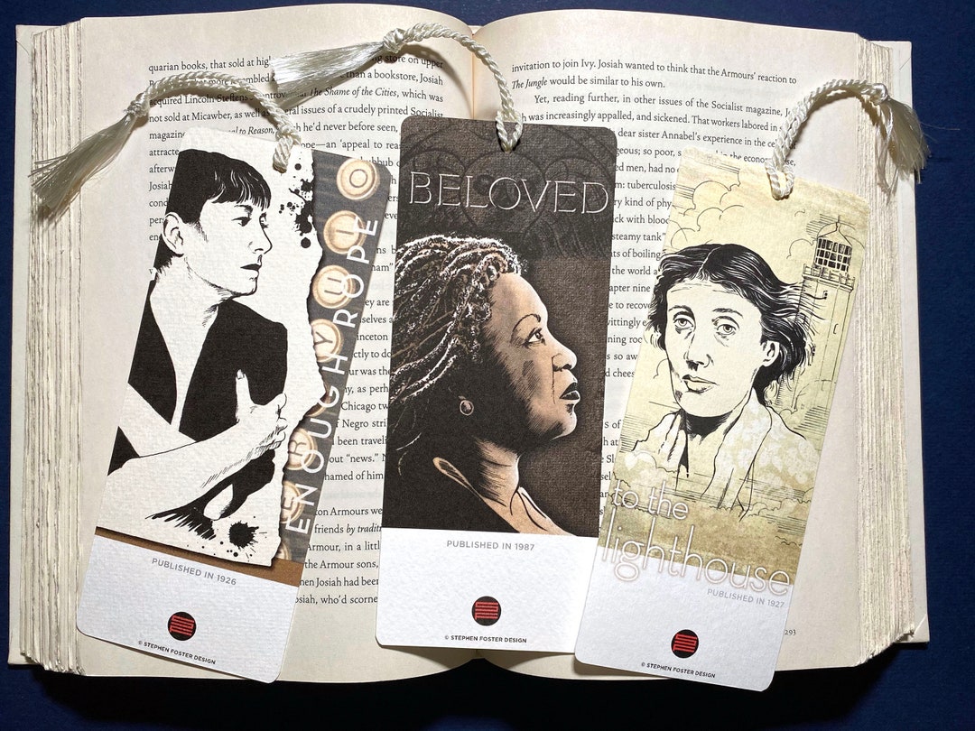 Women Author Bookmarks, Set of 3: Toni Morrison, Virginia Woolf ...