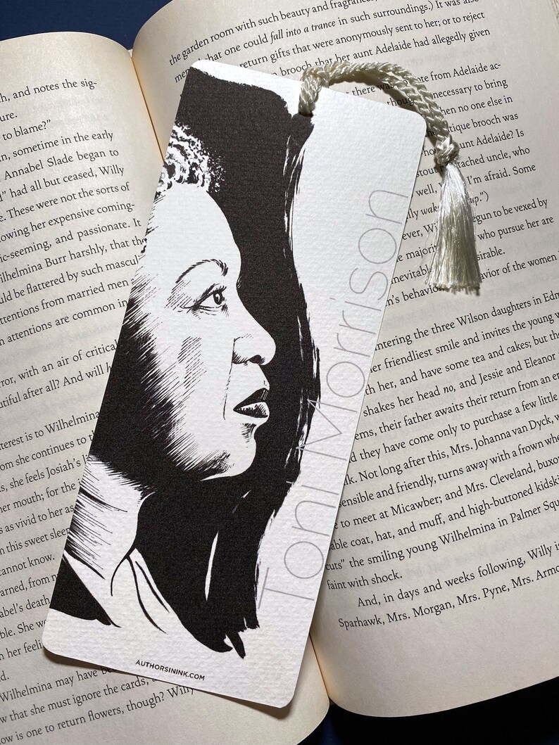 Toni Morrison 'beloved' Bookmark: Illustrated Author Portrait - Etsy