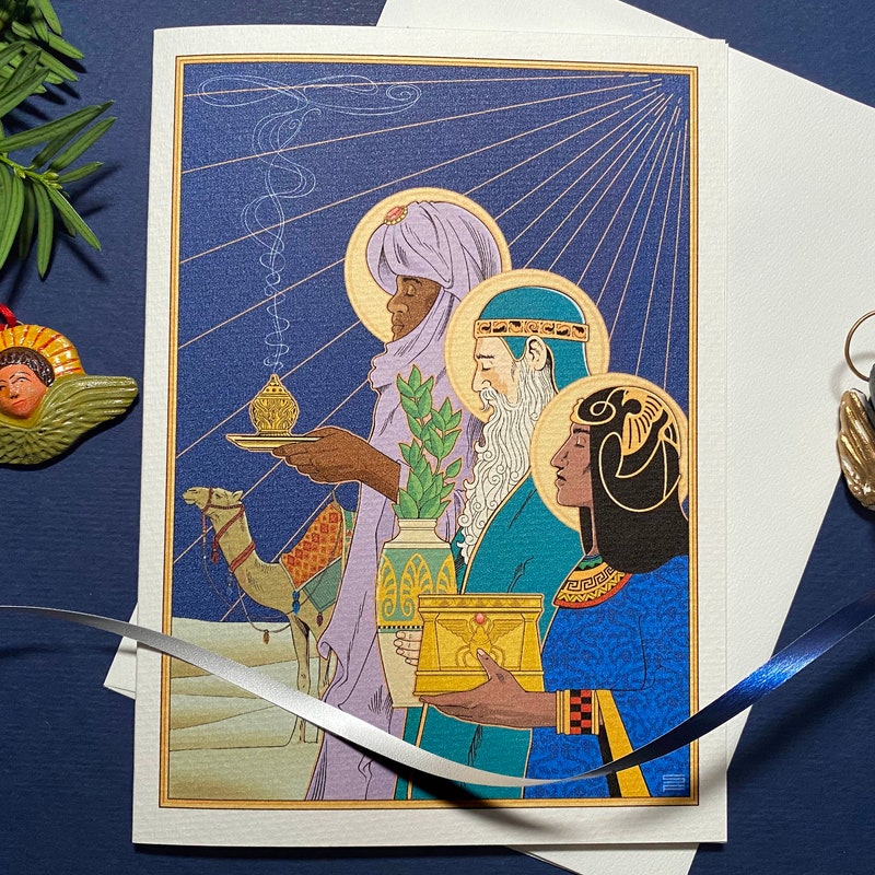 Three Kings Card - Etsy