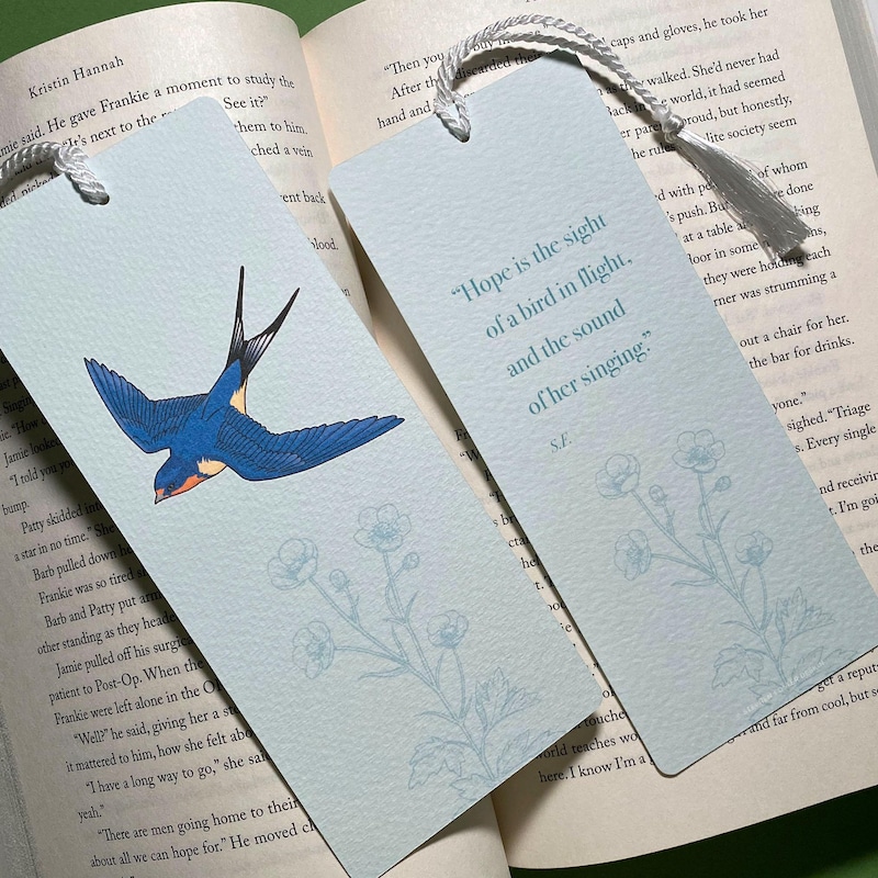 Illustrated Bookmark - Etsy