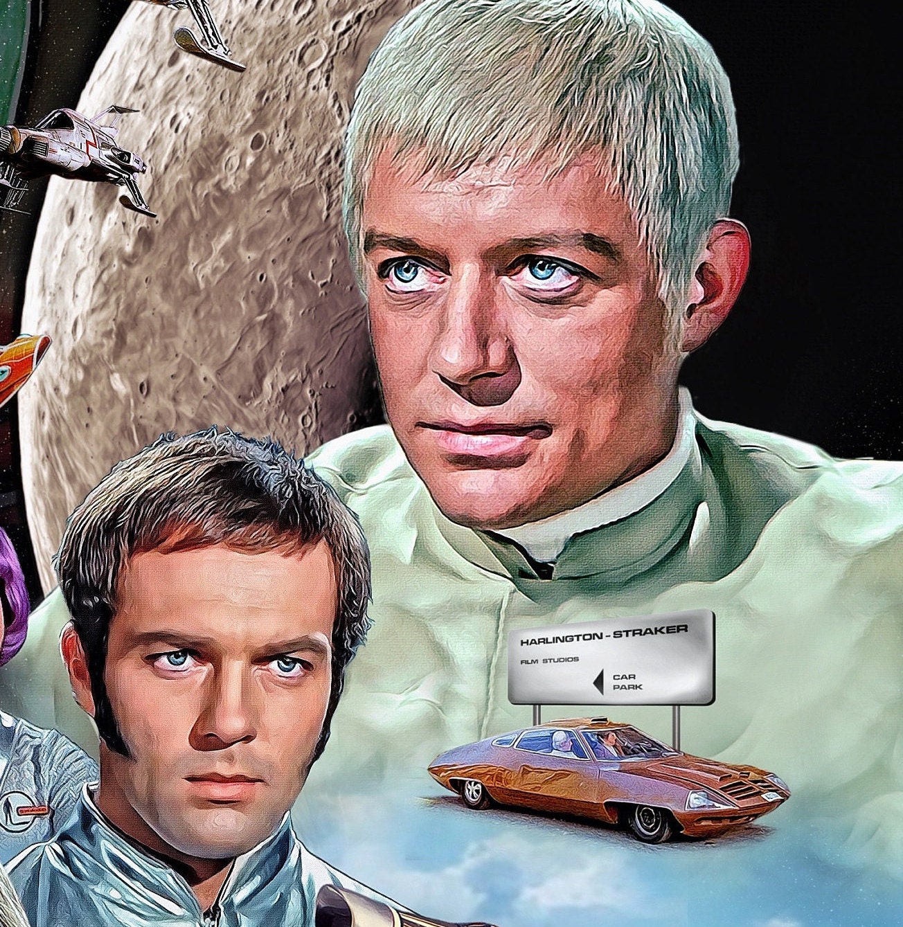 UFO Gerry Anderson Digital Fan Art Painting Poster Print - Etsy