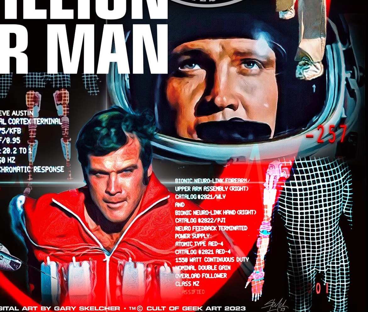 The Six Million Dollar Man the Bionic Man Steve Austin - Etsy