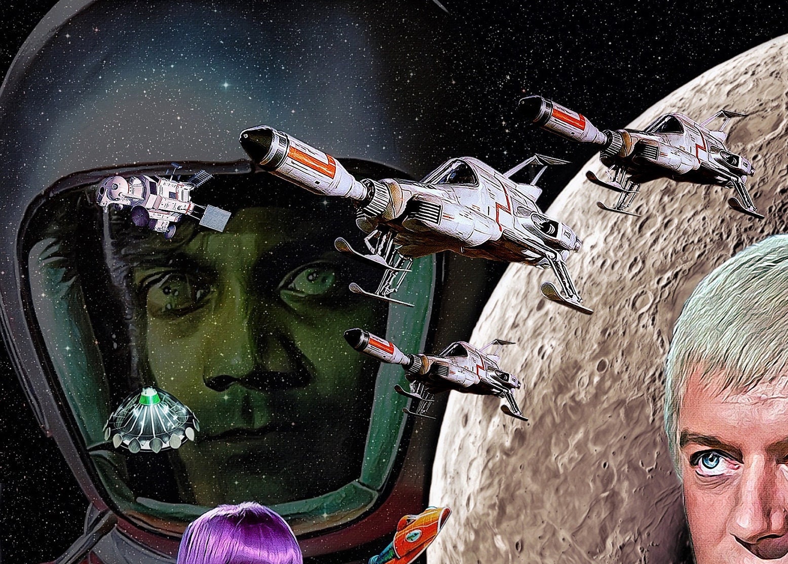 UFO Gerry Anderson Digital Fan Art Painting Poster Print - Etsy