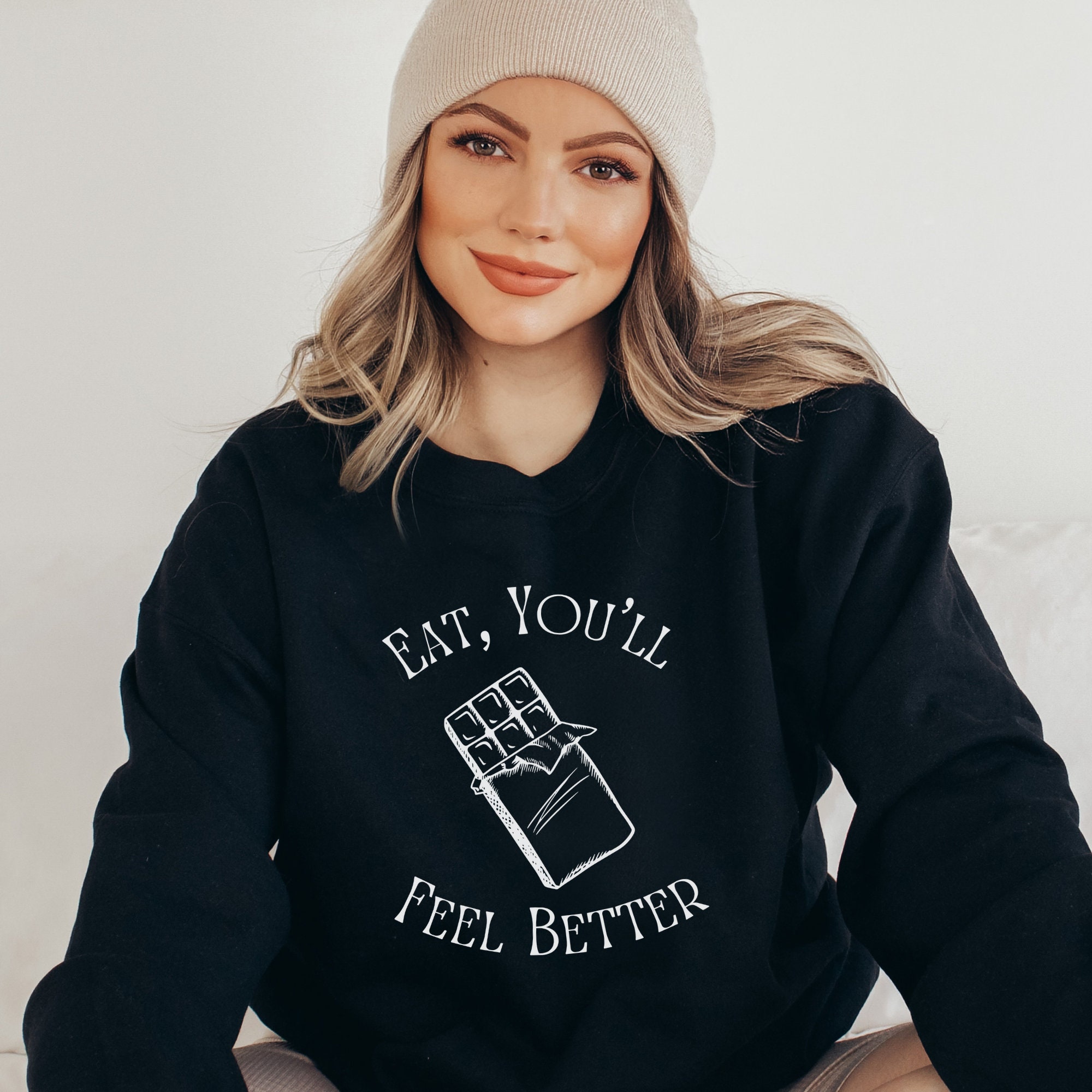 Eat You'll Feel Better Sweatshirt: Bookish Wizard Crewneck - Etsy