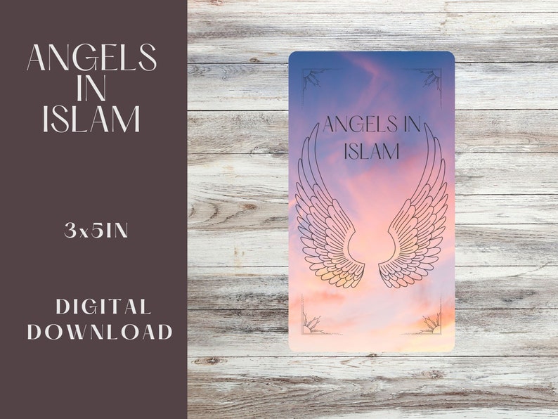 Angels in Islam Flashcards: Islamic Learning Cards (digital Download) - Etsy