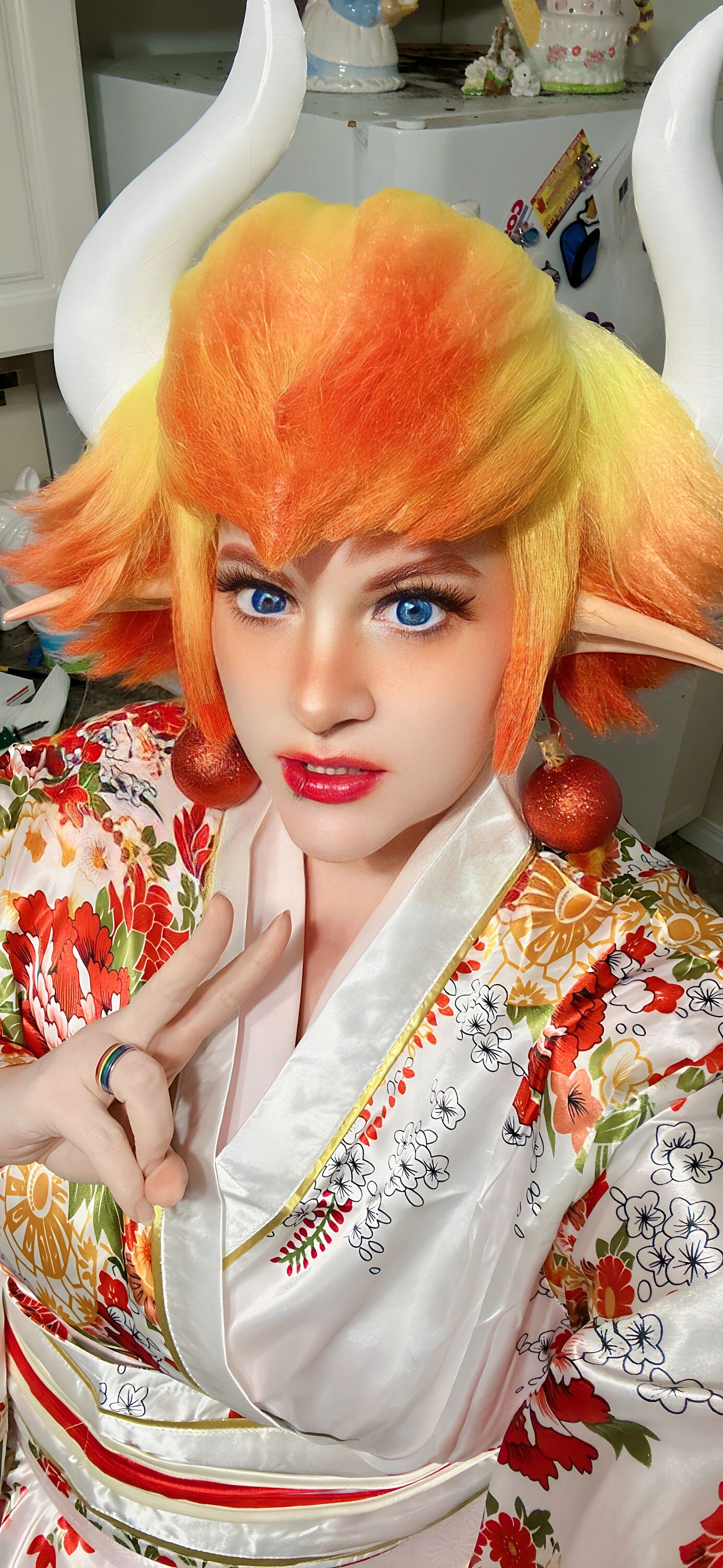Custom: Fire Flower Angry Turtle Wig - Etsy