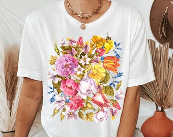 Floral Spring T-shirt Spring Flowers Tee Spring Has Sprung - Etsy