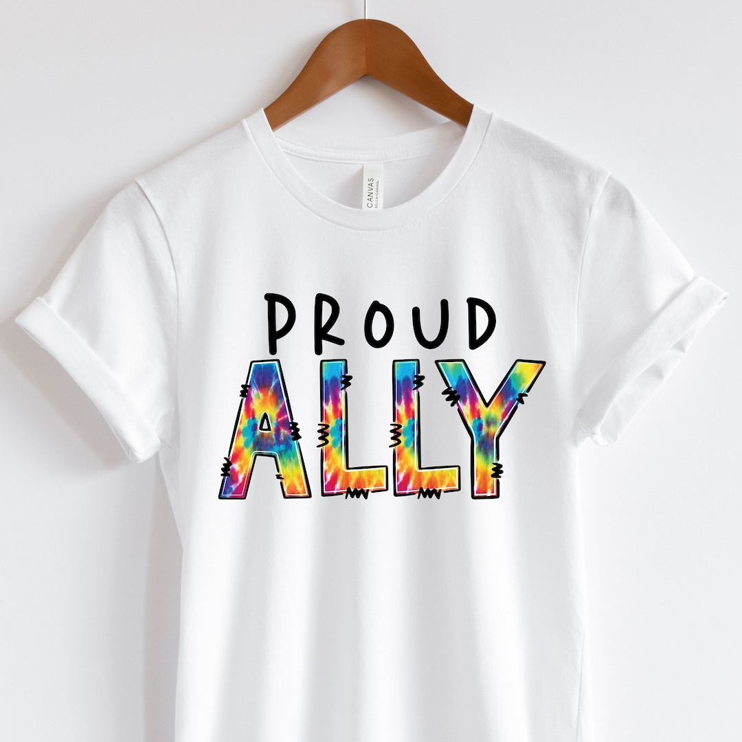 Proud Ally Shirt, LGBT Support Tee, LGBTQ Ally Shirt, Pride Month Shirt ...