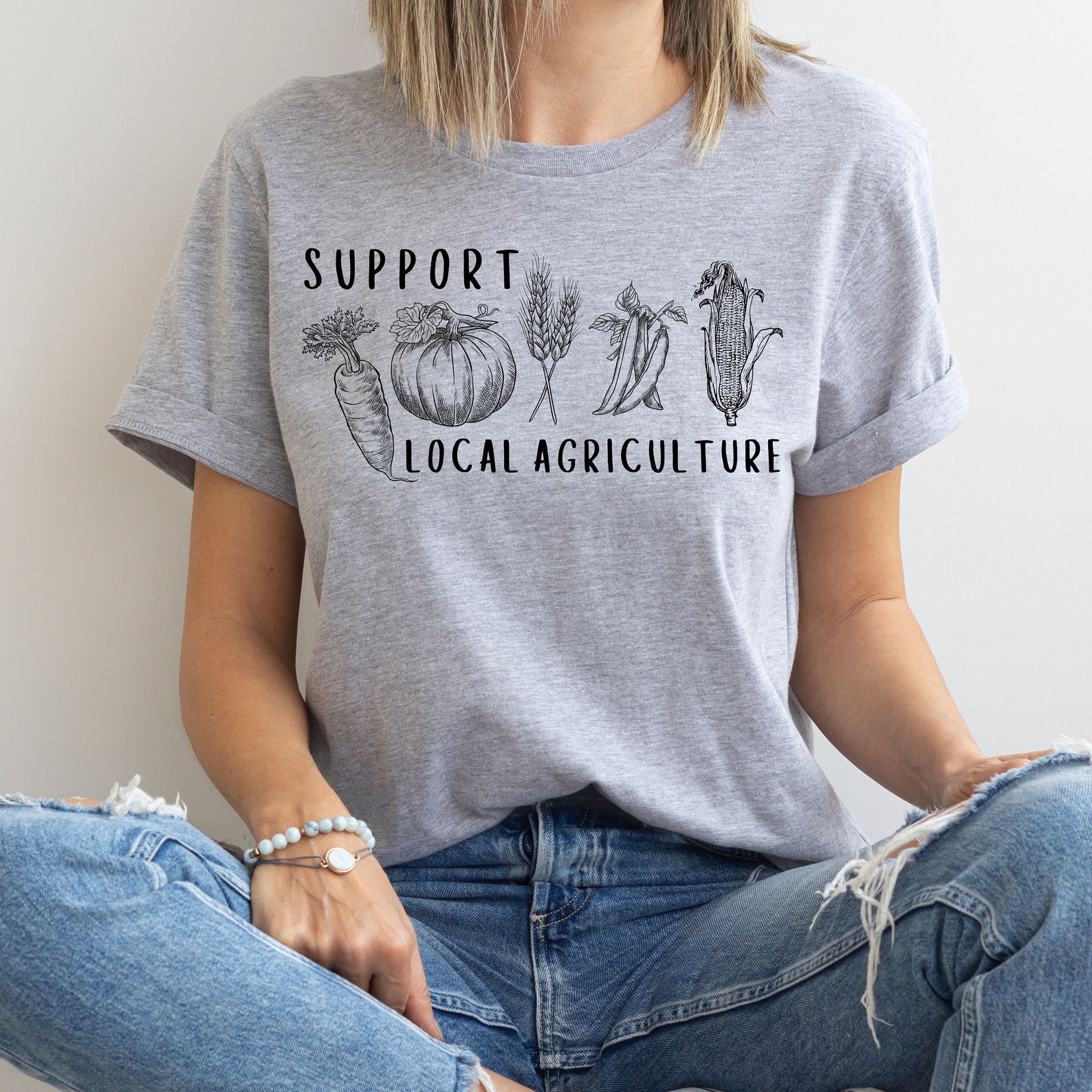 Support Local Agriculture Shirt Local Farm Tshirt Farmer - Etsy