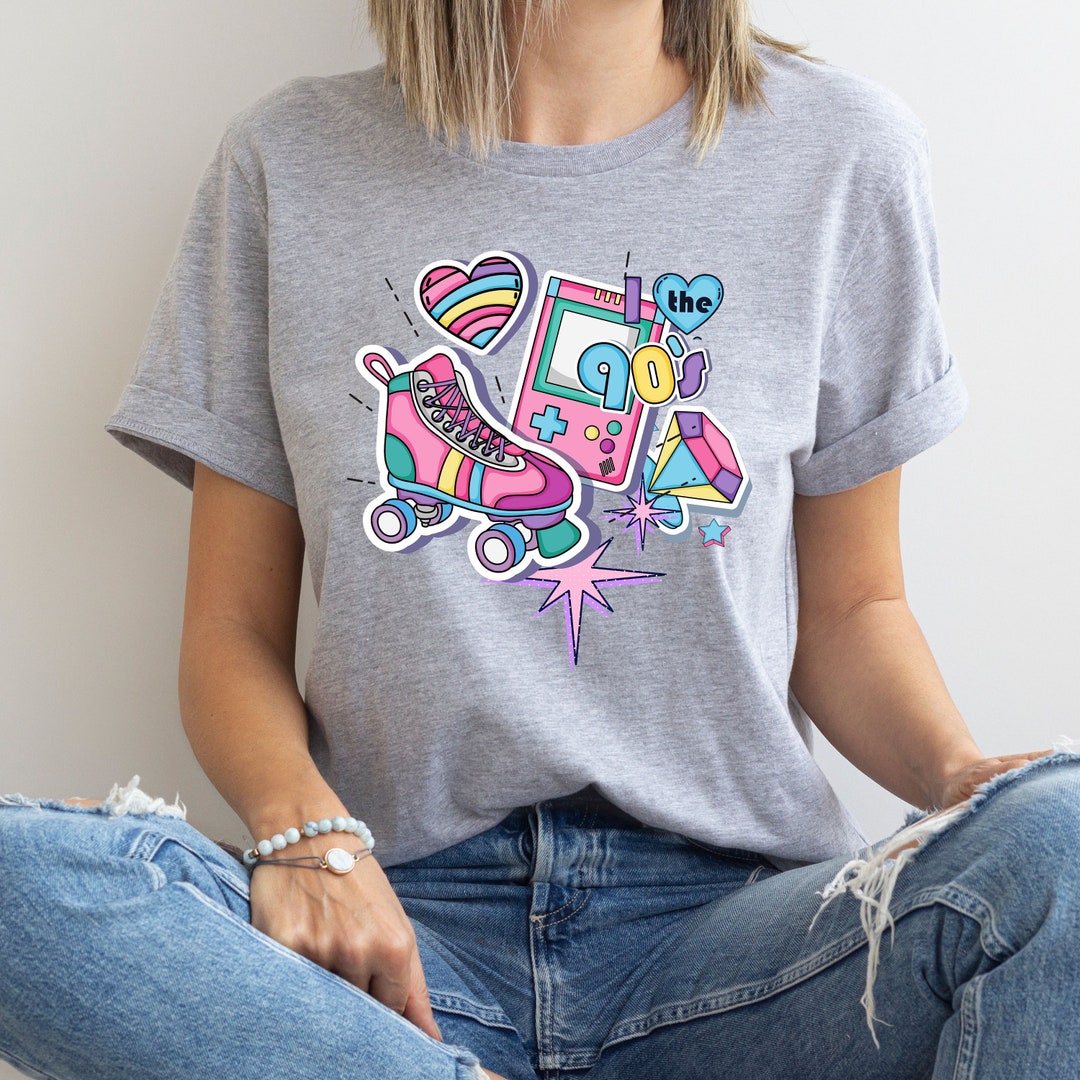 Retro 90s Graphic Tee: I Love the 90s Nostalgia Shirt, Old Funny Day ...