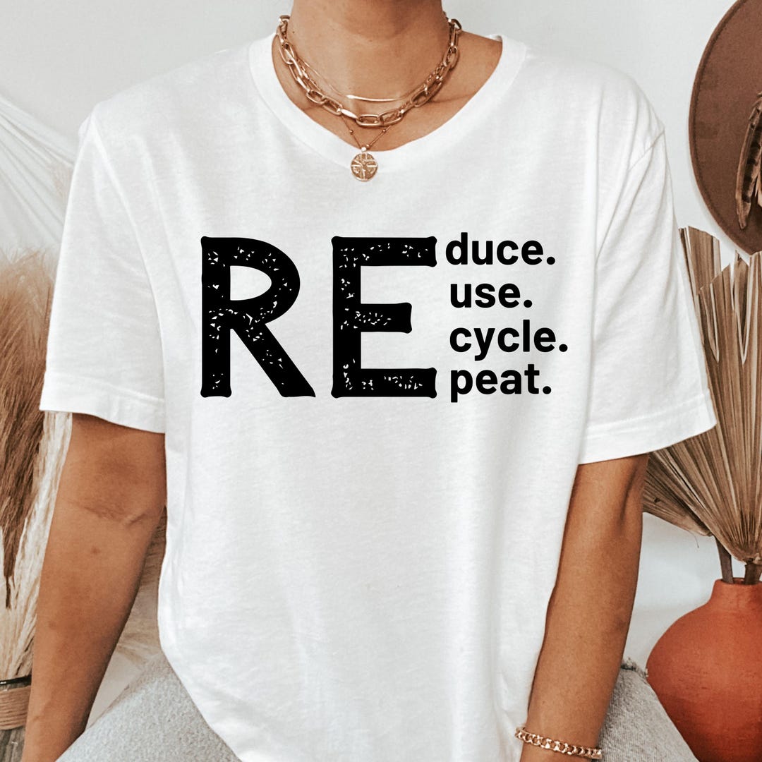 Earth Day Activist T-shirt: Eco-friendly Reduce Reuse Recycle Tee ...