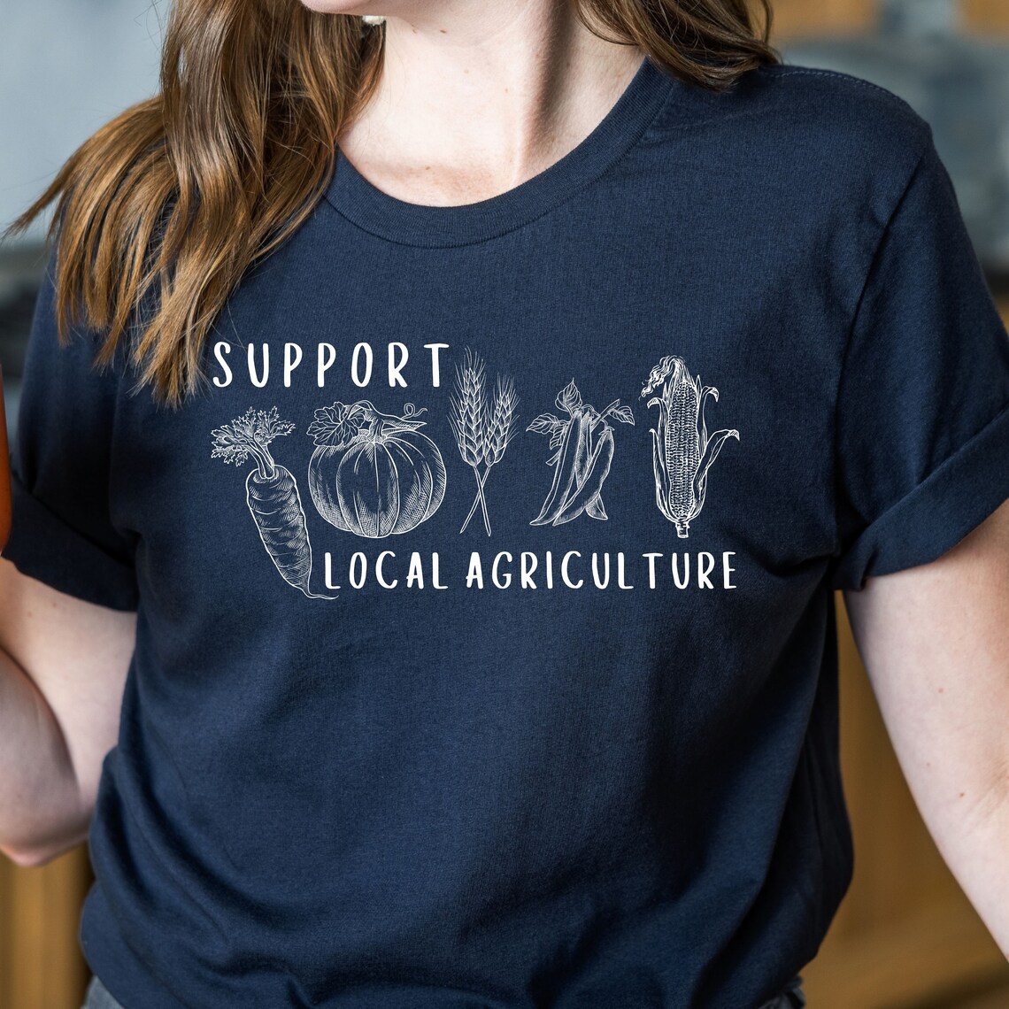 Support Local Agriculture Shirt Local Farm Tshirt Farmer - Etsy