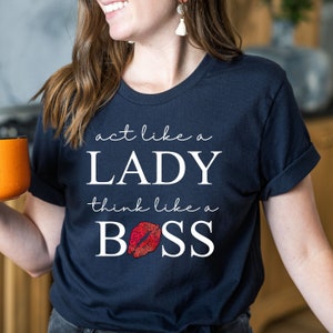 Boss Lady T Shirt, Girl Power Shirt, Boss Babe Tee, Gift for Boss Mom ...
