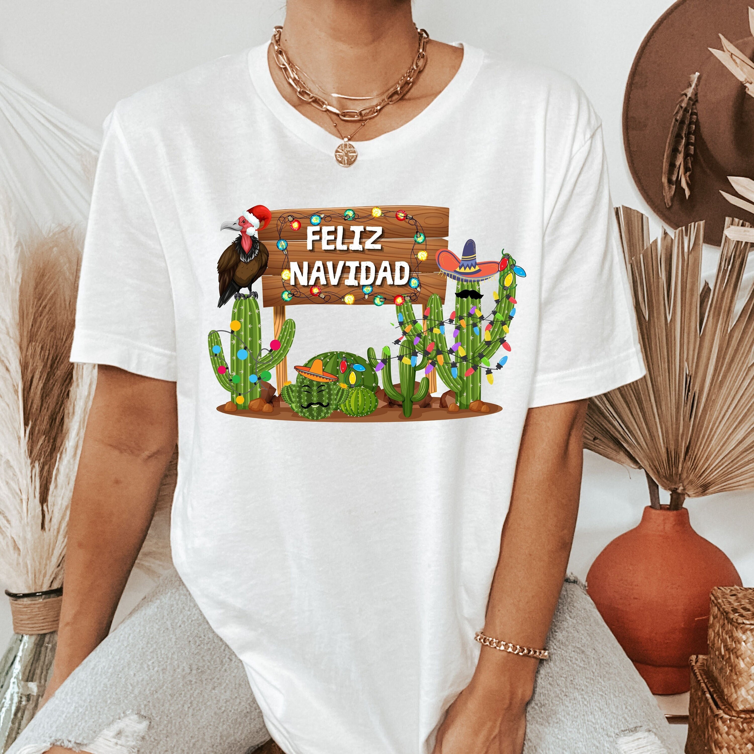 Feliz Navidad Shirt Mexican Merry Christmas Shirt Latino - Etsy