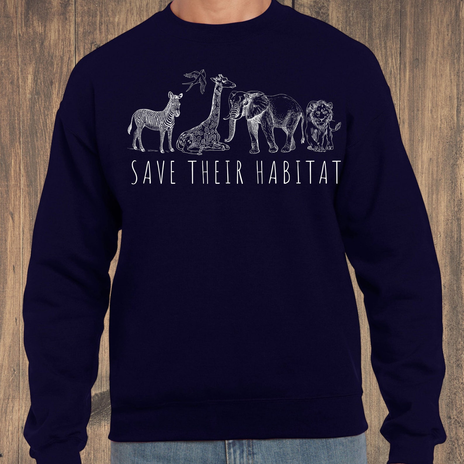 Wildlife Conservation Shirt Wild Animals Sweater Protect Our - Etsy