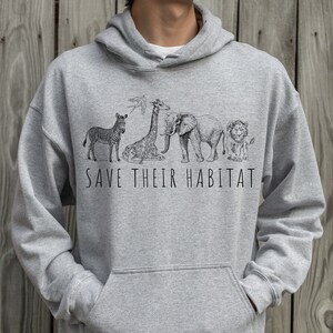 Wildlife Conservation Shirt, Wild Animals Sweater, Protect Our ...