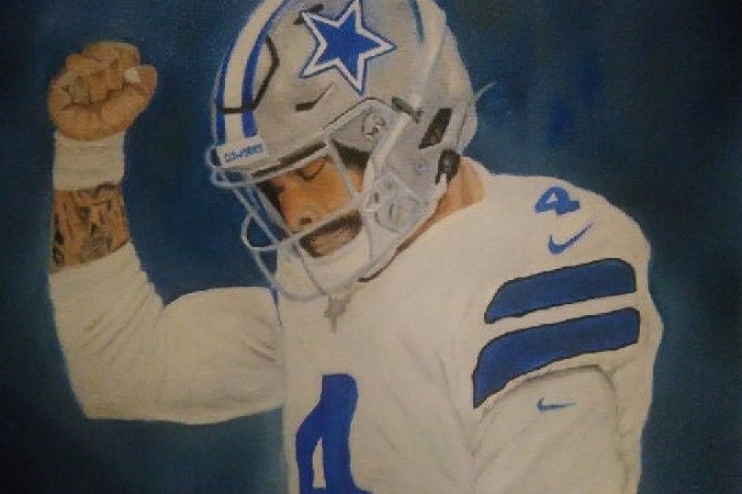 Dak Prescott Art Print by Danny K Slayton - Etsy