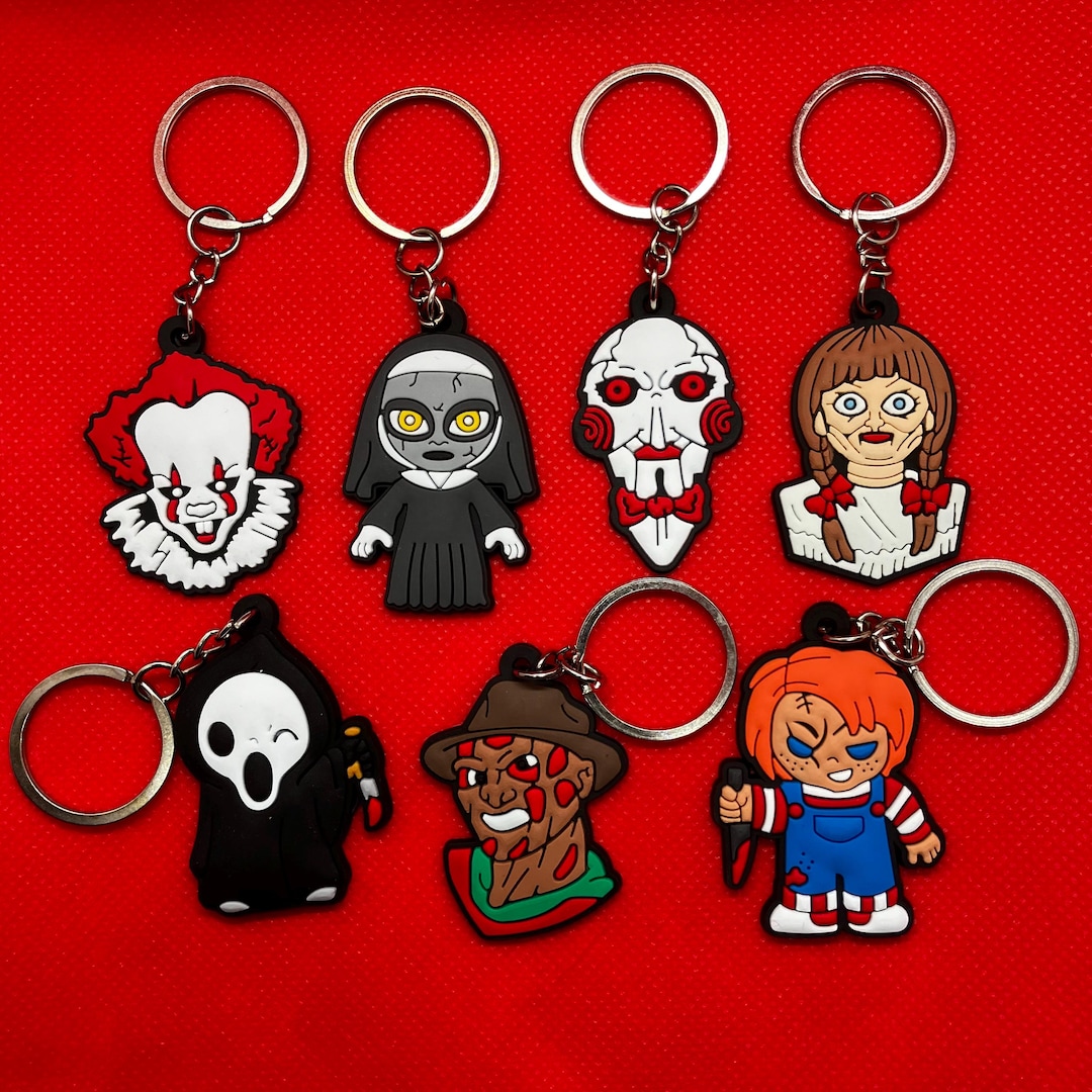 Horror / Scary Movie Inspired Quality character Themed Keyring Keychain ...