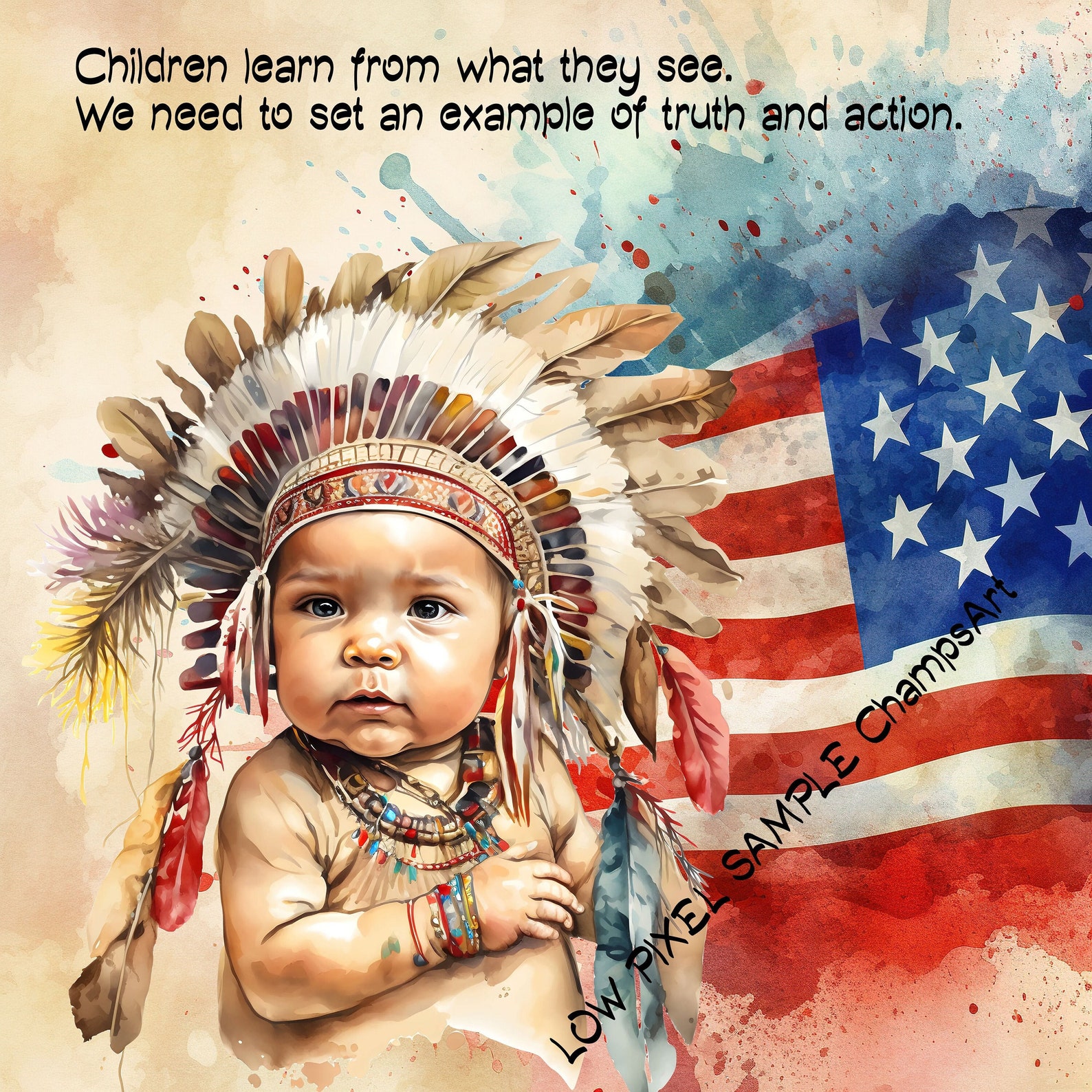 Fantastic Native American Boy Poster With A Message Etsy fantastic-native-american-boy-poster-with-a-message-etsy