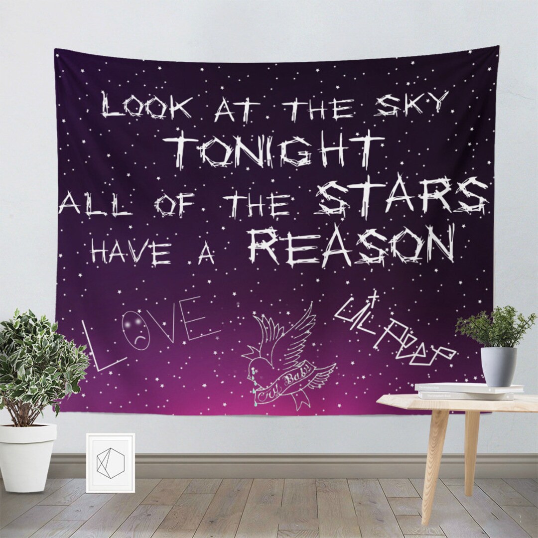 Black Light Tapestry , Look at the Sky, Fluorescent UV Reactive ...
