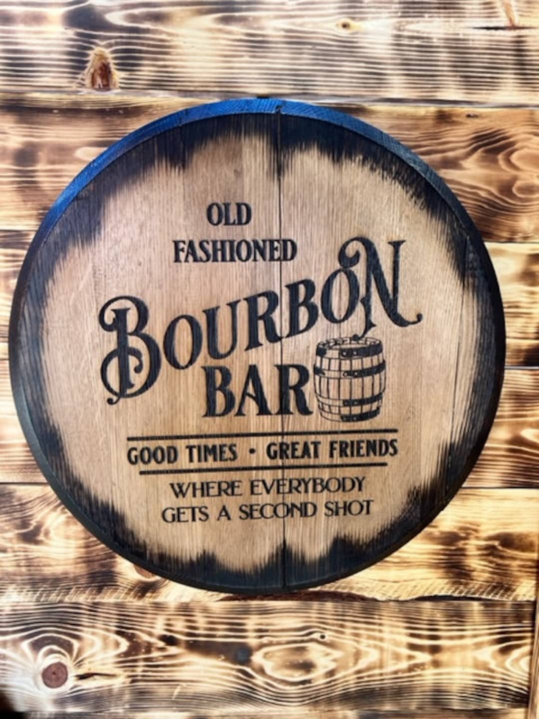 Old Fashioned Bourbon Bar Sign / Bar Decor / Bourbon Decor - Etsy