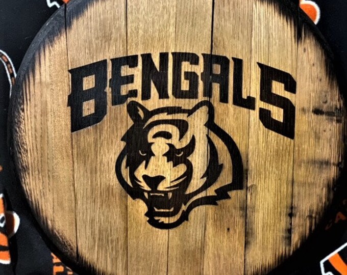 Cincinnati Bengals/ Bourbon Barrel / Bengals Décor / Cincinnati Gift - Etsy