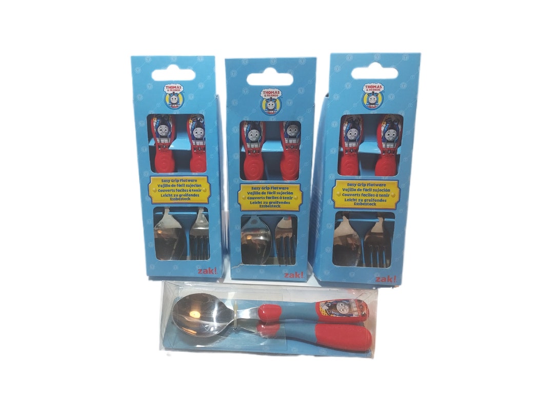 Thomas & Friends Lot of 4 Zak 2 Pc Easy Grip Kids Spoon and Fork ...