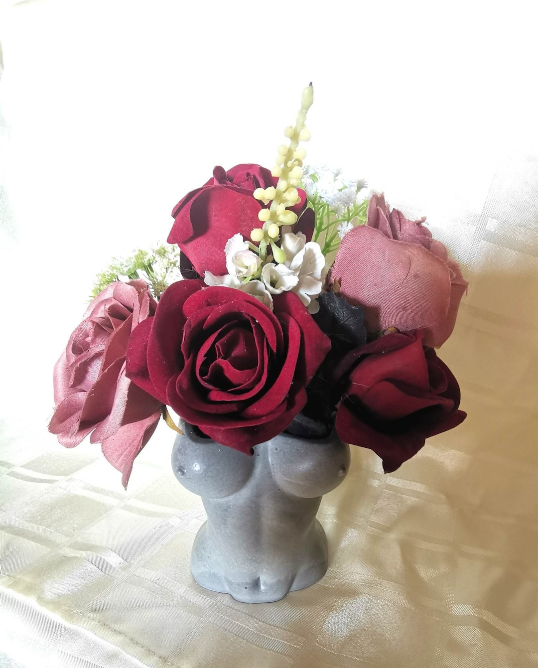 Female Torso Vase Dried Flower Vase Artificial Flowers Vase Female ...