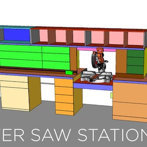 Ultimate Miter Saw Station PLAN - Etsy