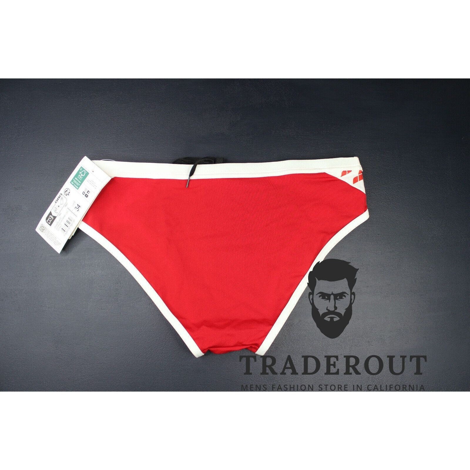 H.e.arts Superhero Superman Logo Custom Print Men Red Icon Swim Brief ...