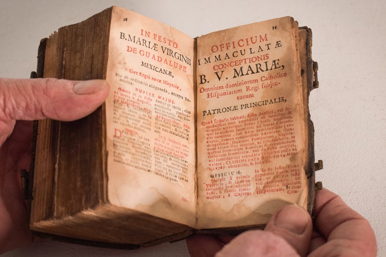 Miniature Latin Book of Hours - Etsy