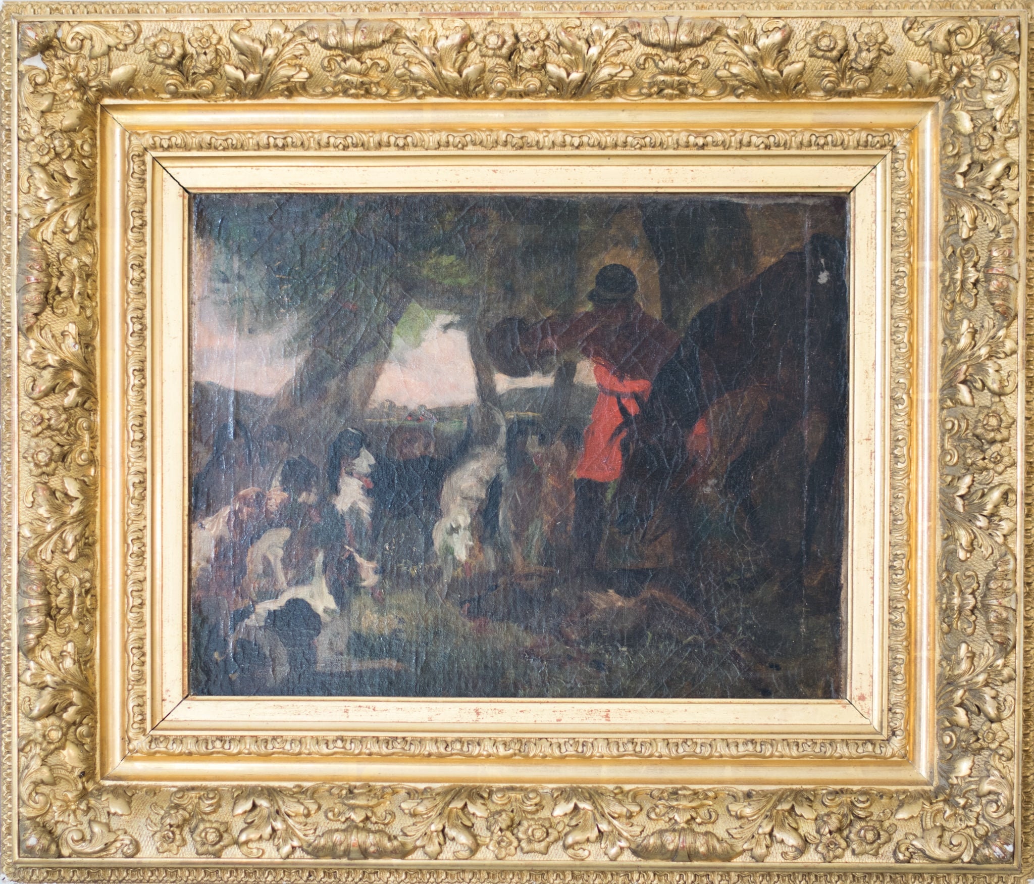 Study of a Hunting Scene Oil on Canvas - Etsy