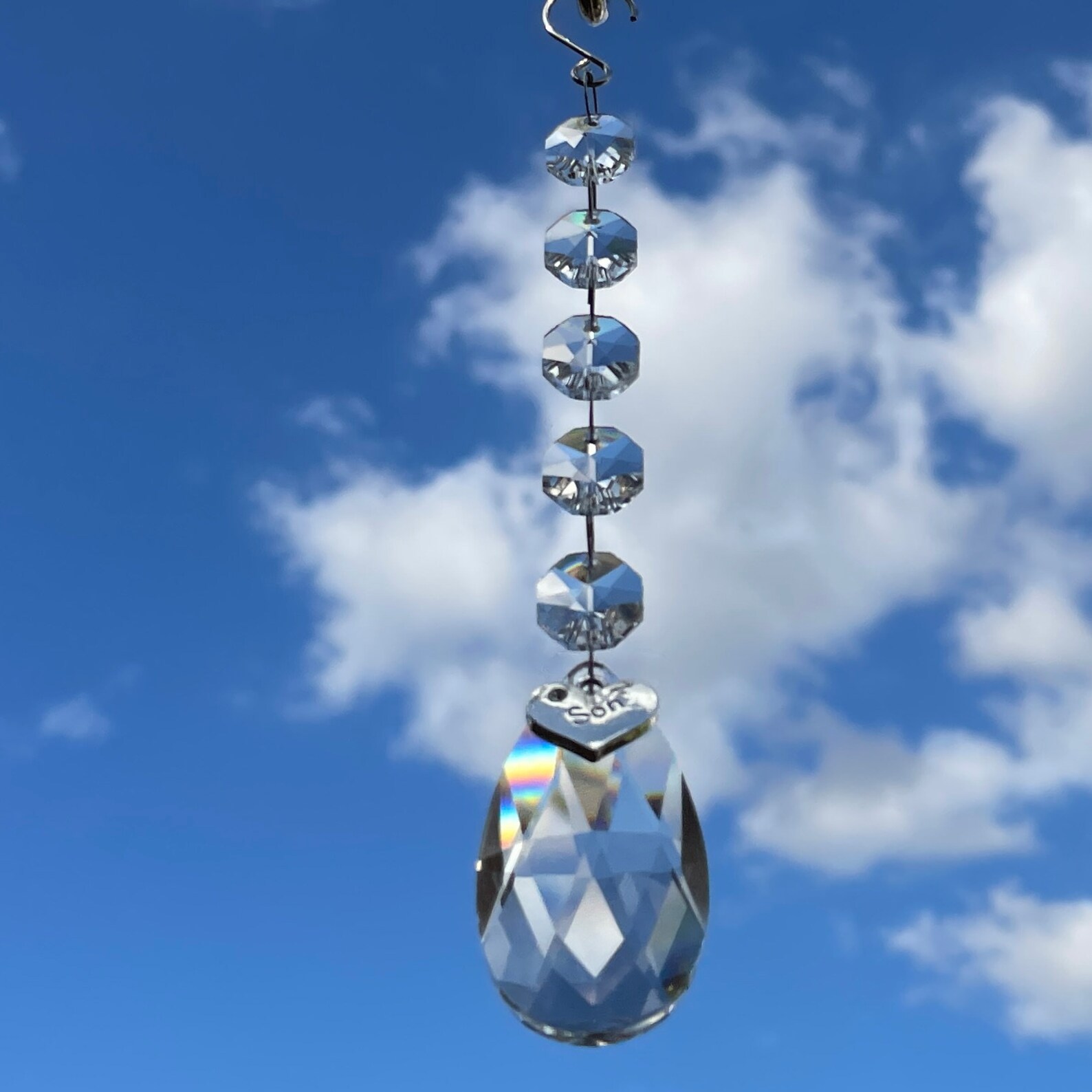 Son Memorial Sun Catcher: Glass Bead Window Decor - Etsy