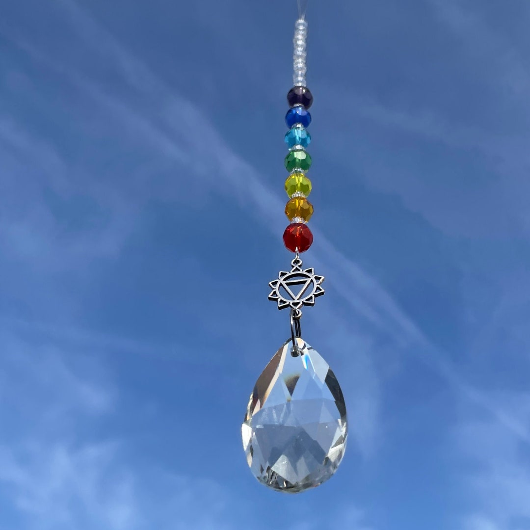 Manipura Solar Plexus Chakra Rainbow Sun Catcher Mobile Spiritual Yoga ...