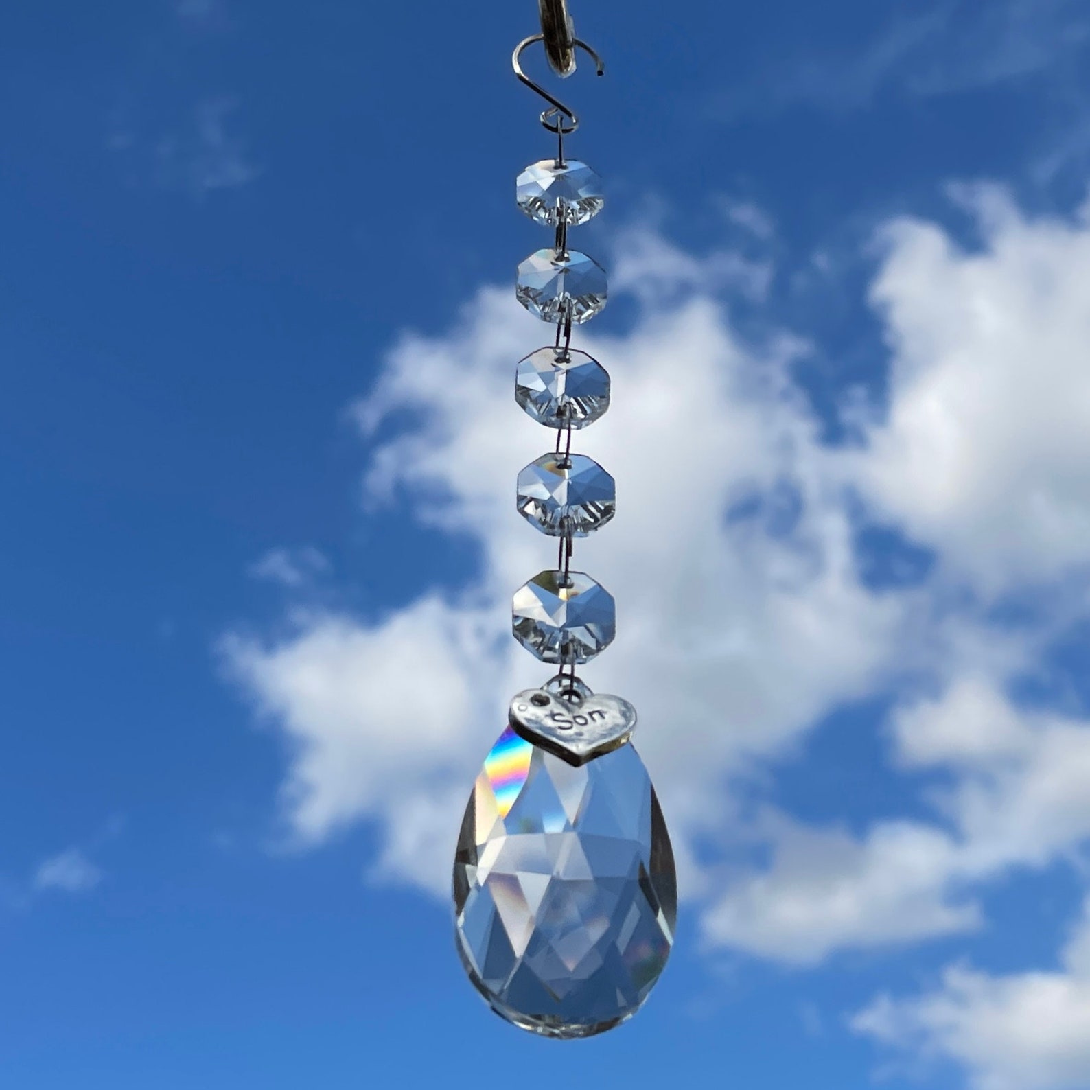 Son Memorial Sun Catcher: Glass Bead Window Decor - Etsy