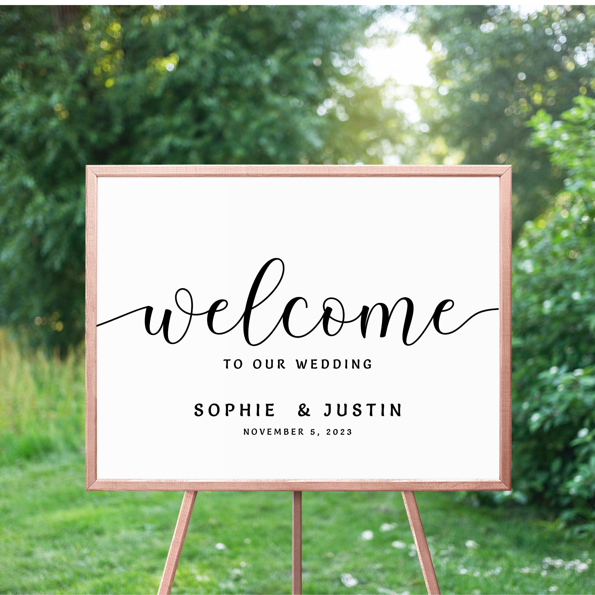 Editable Welcome Sign, Welcome Sign Template, Eucalyptus Greenery ...