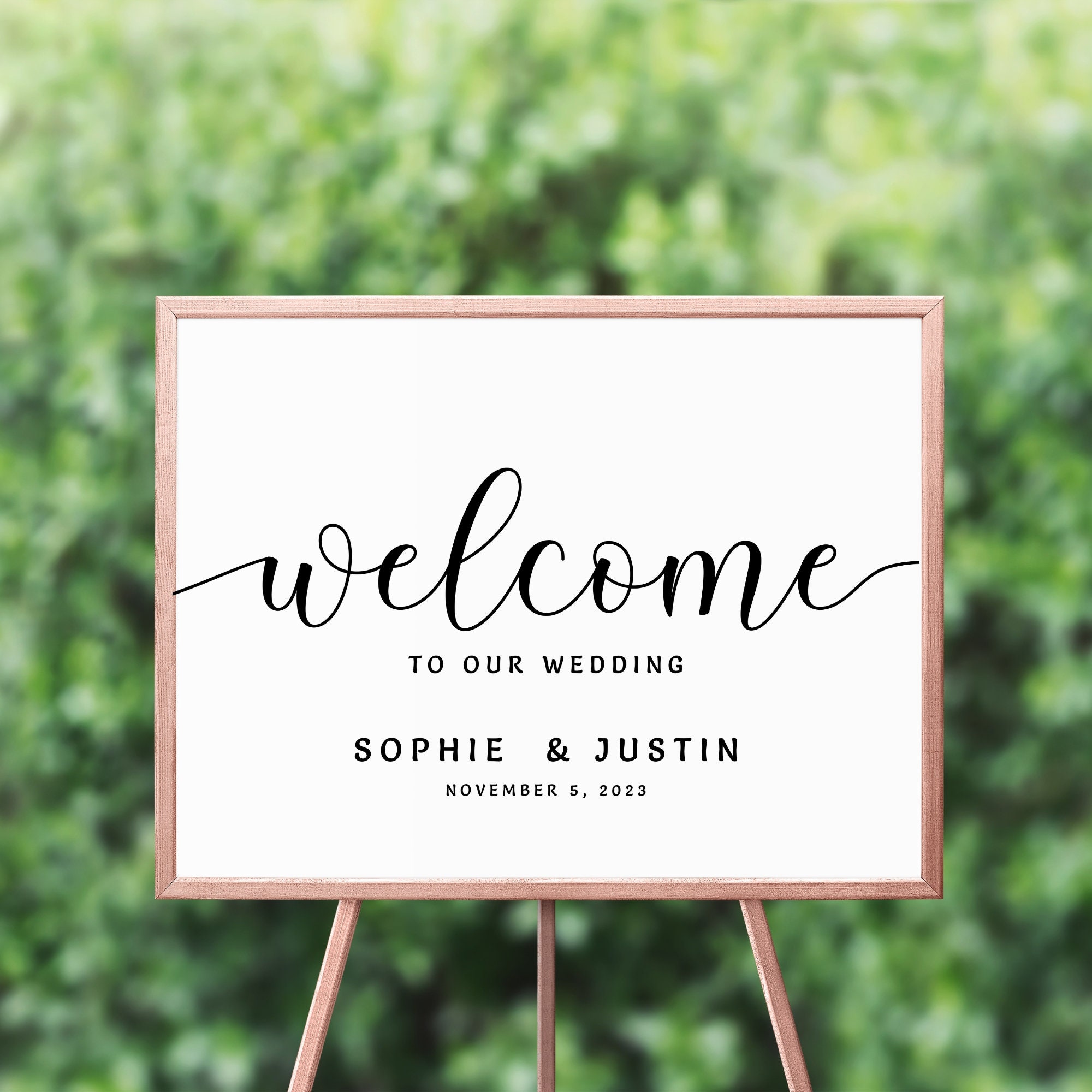Editable Welcome Sign, Welcome Sign Template, Eucalyptus Greenery ...