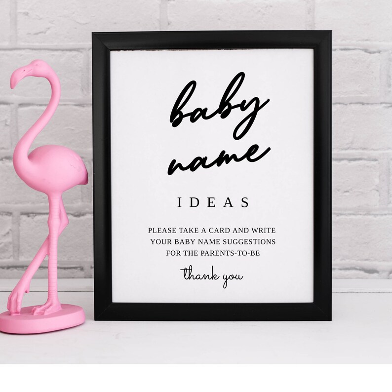 Baby Name Ideas, Baby Name Suggestions, Printable Minimalist Baby ...