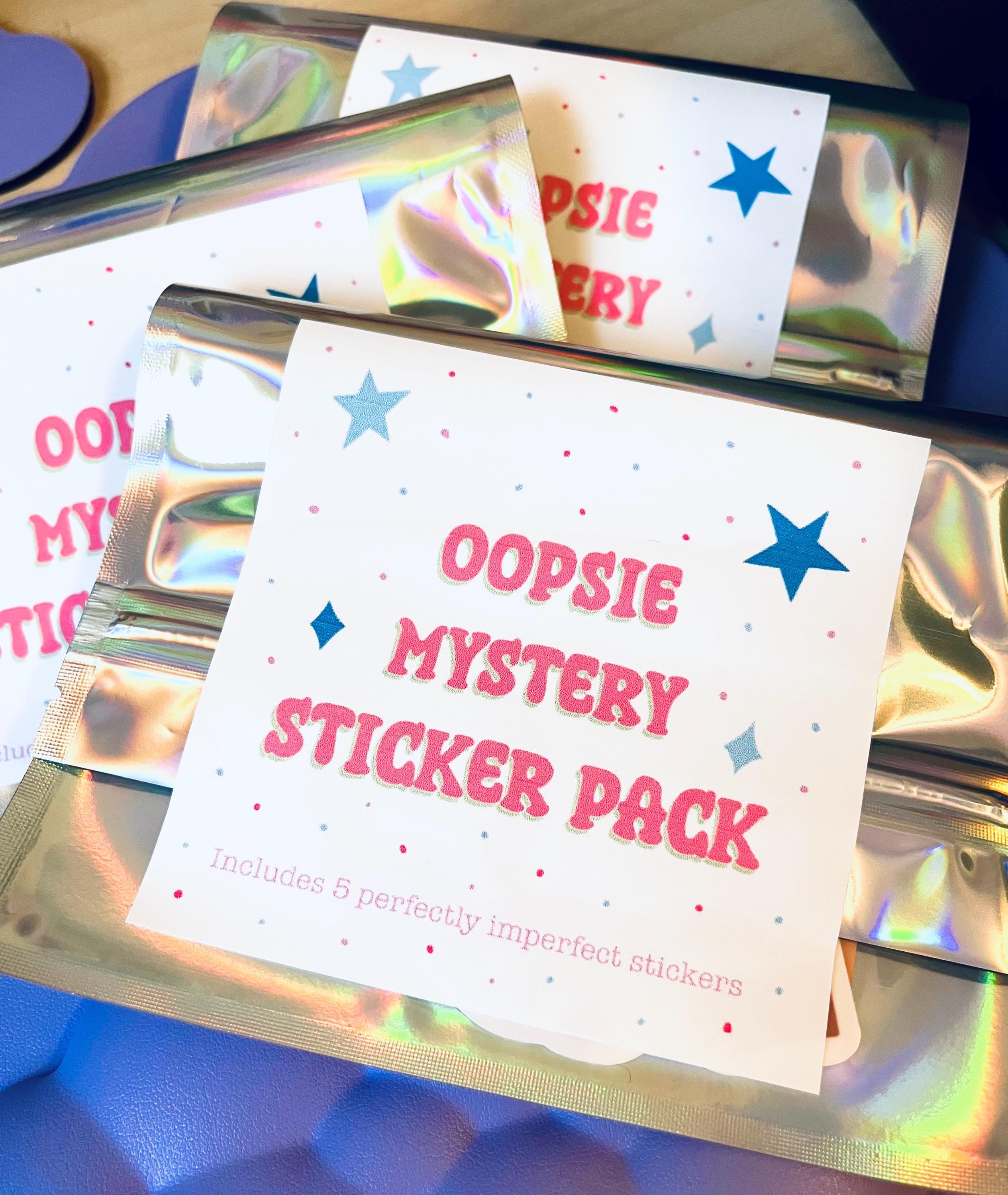 Oopsie Mystery Sticker Pack, B-grade Sticker Bundle, Surprise Sticker ...