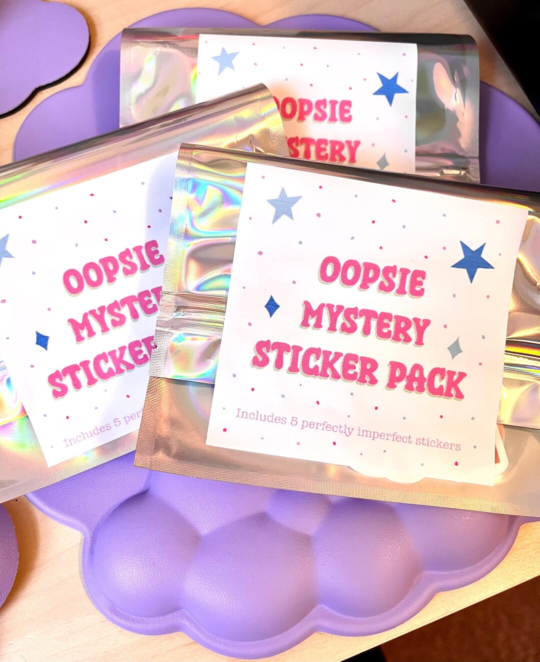 Oopsie Mystery Sticker Pack, B-grade Sticker Bundle, Surprise Sticker ...