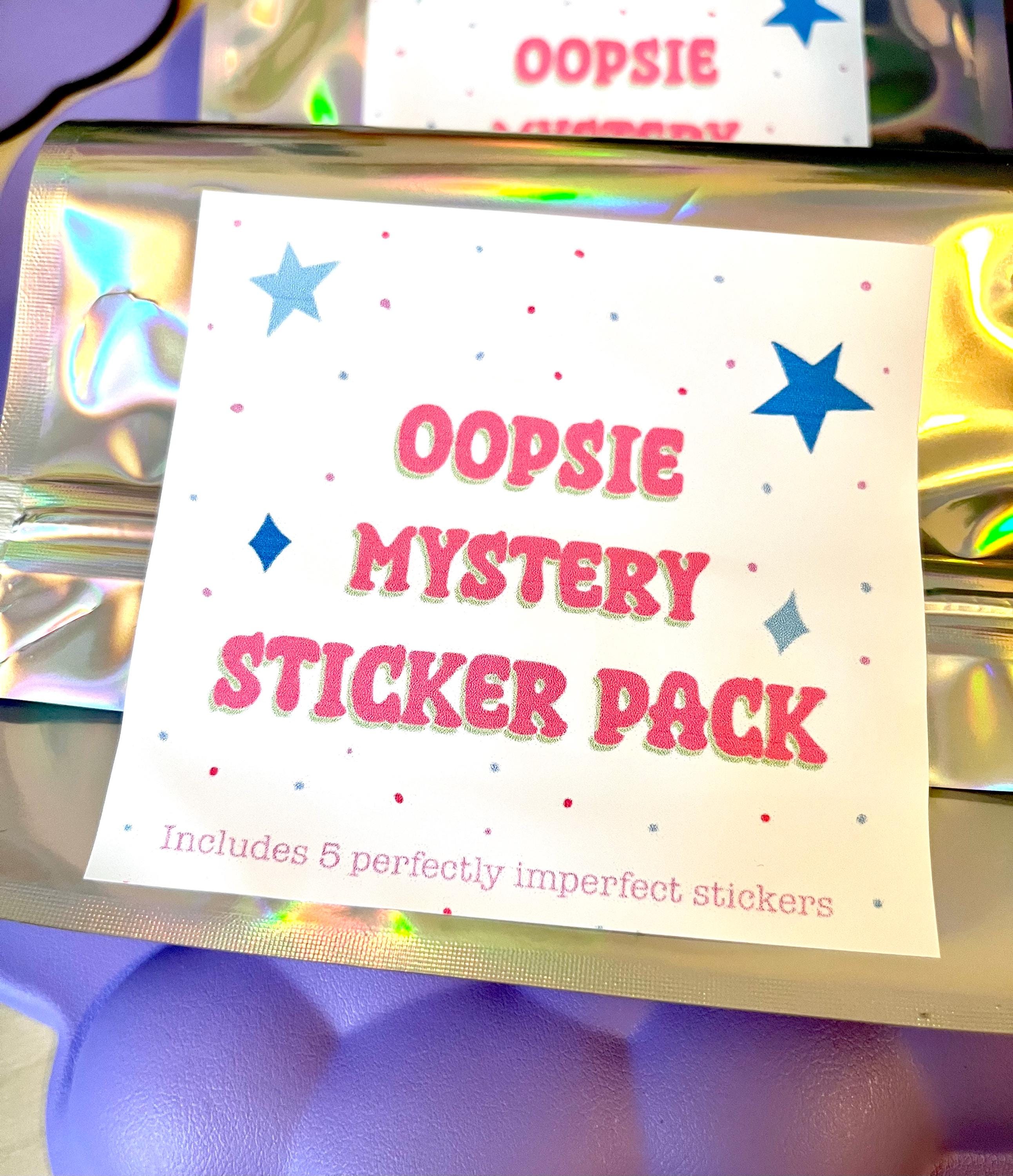Oopsie Mystery Sticker Pack, B-grade Sticker Bundle, Surprise Sticker ...