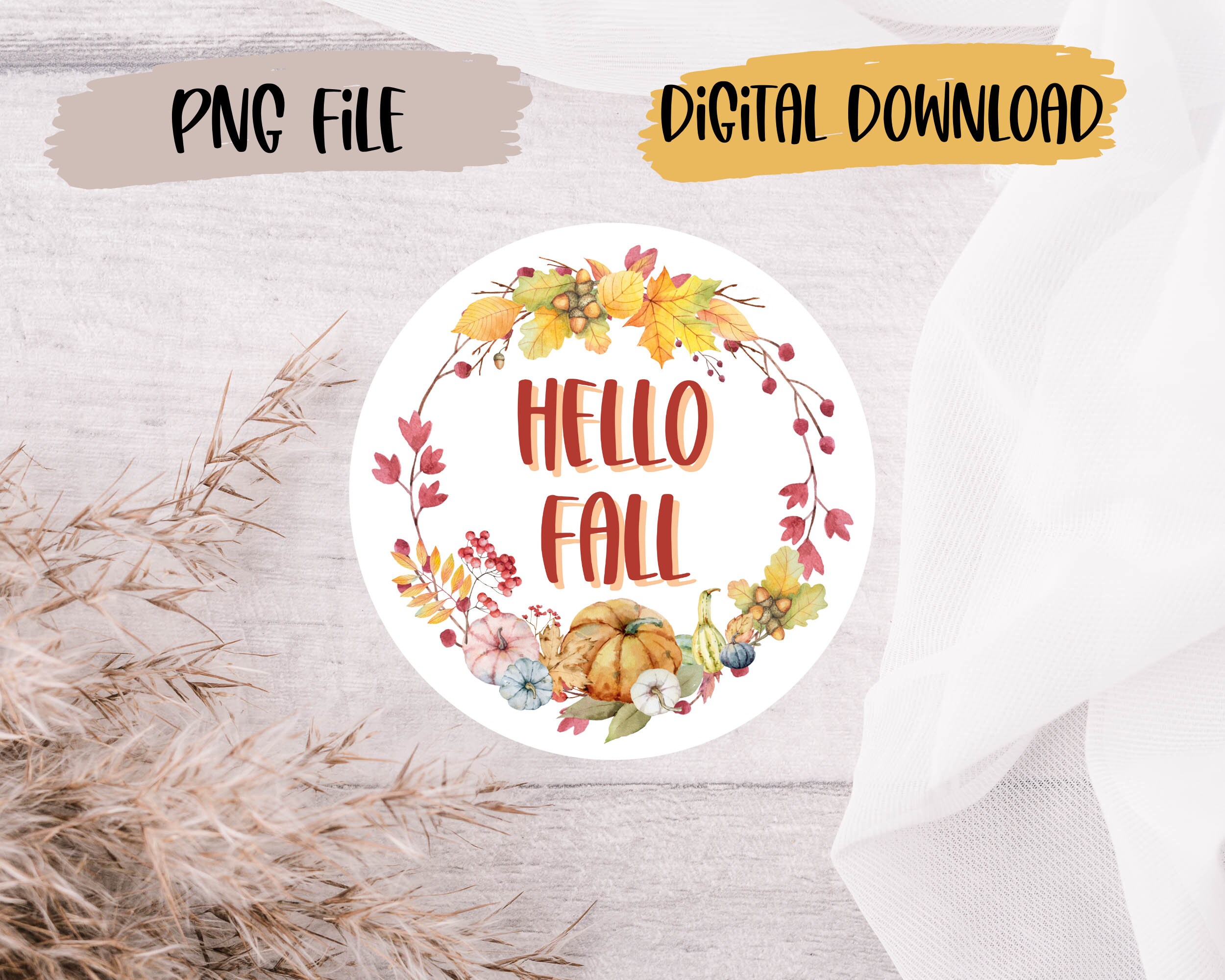 FALL Thank You PACKAGING STICKERS Bundle Png, Hello Fall, Thankful for ...