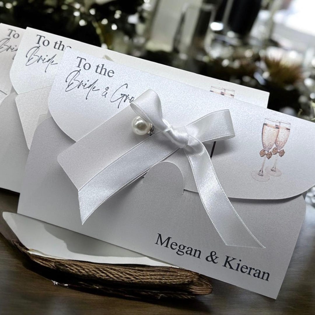 Personalised Wedding Gift Wallet for Money/card/voucher, Wedding Gift ...