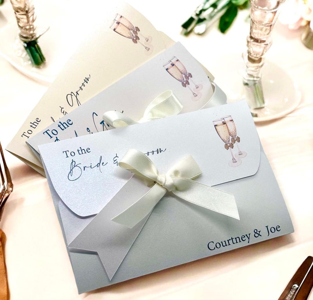 Personalised Wedding Gift Wallet for Money/card/voucher, Wedding Gift ...