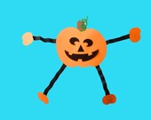 Pumpkin Man Paper Craft Kit With Magnet Halloween Craft Kit - Etsy