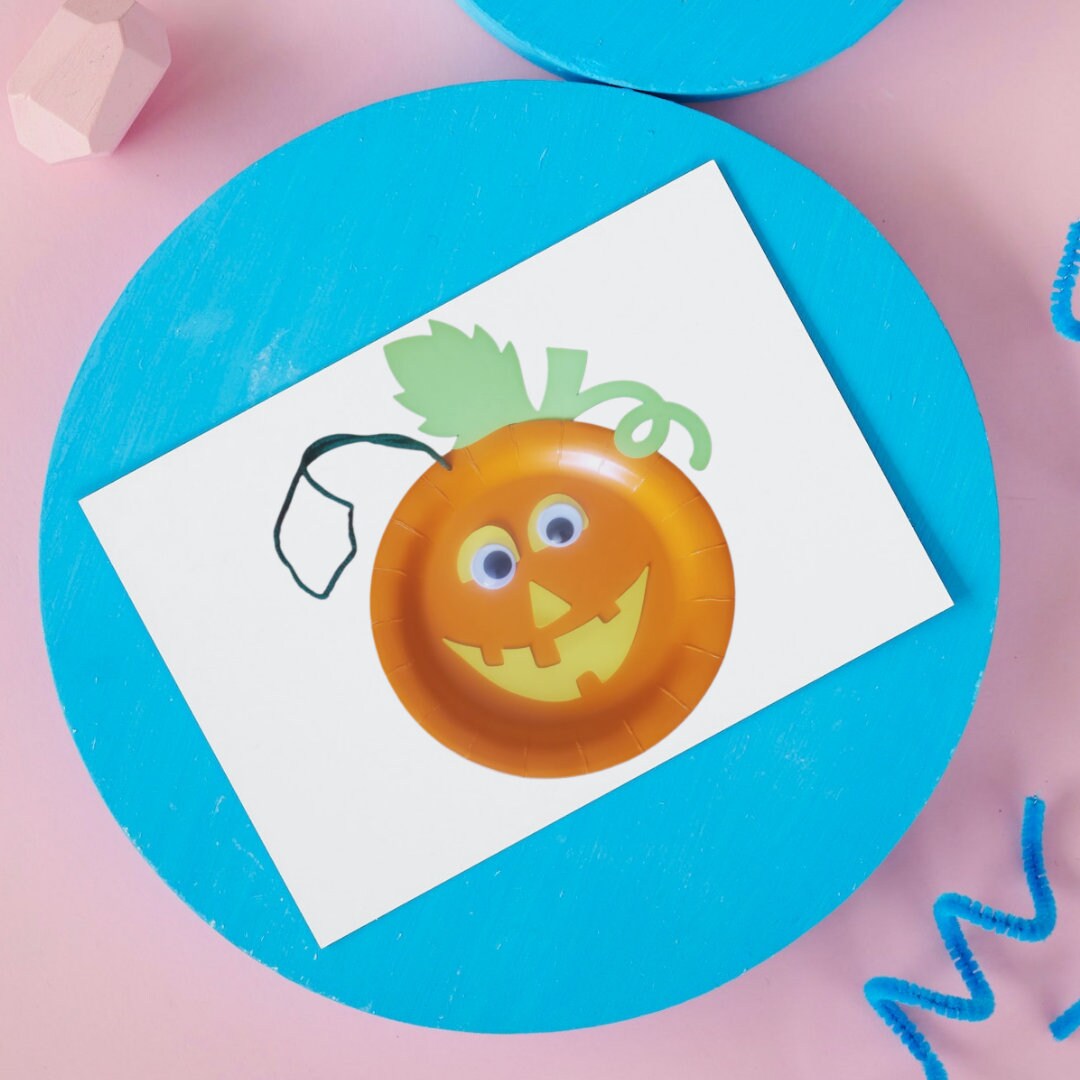 Pumpkin Paper Plate Craft Kit for Kids - Etsy