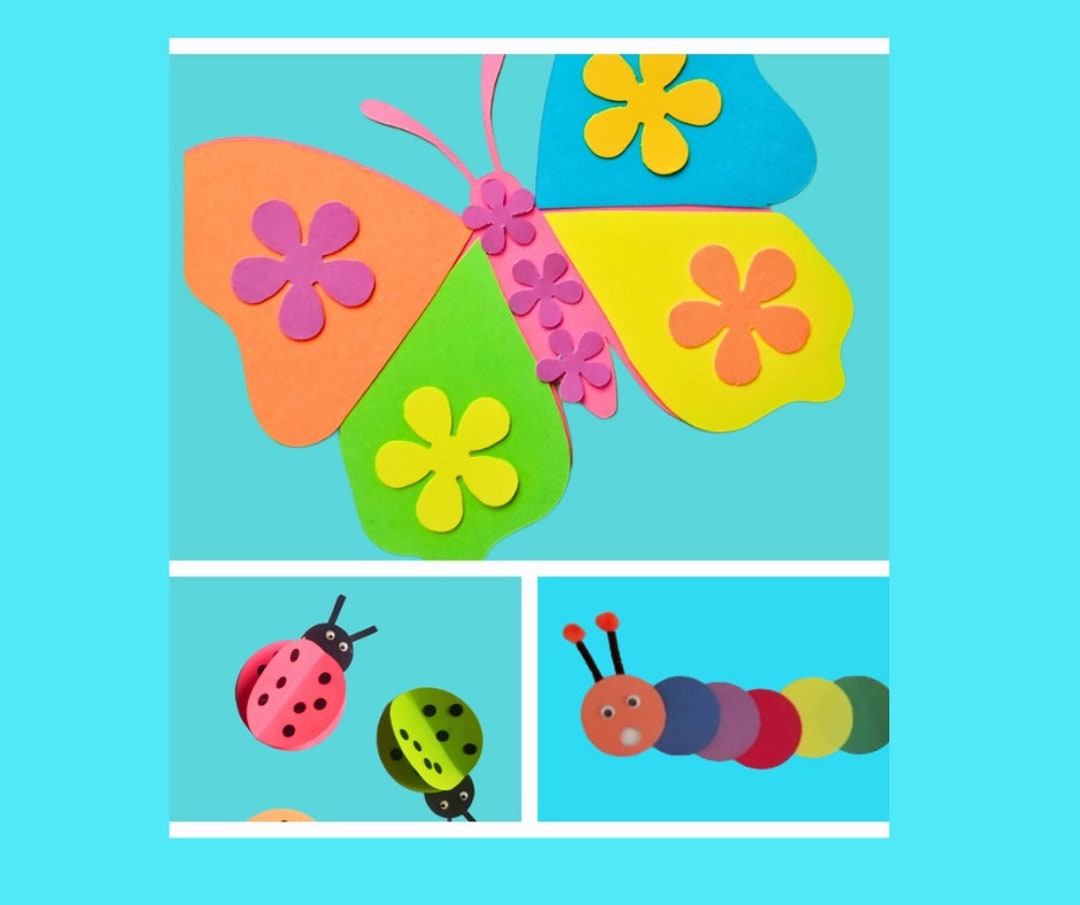Bug Papercrafts, Ladybug, Caterpillar, Butterfly, Paper Crafts for Kids ...