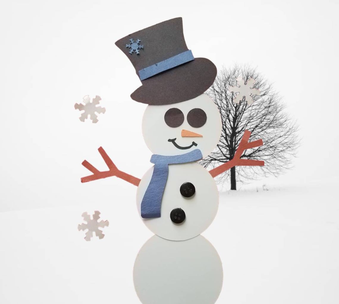 Winter Snowman Paper Craft Kit for Kids, Classroom Craft, Scrapbook ...