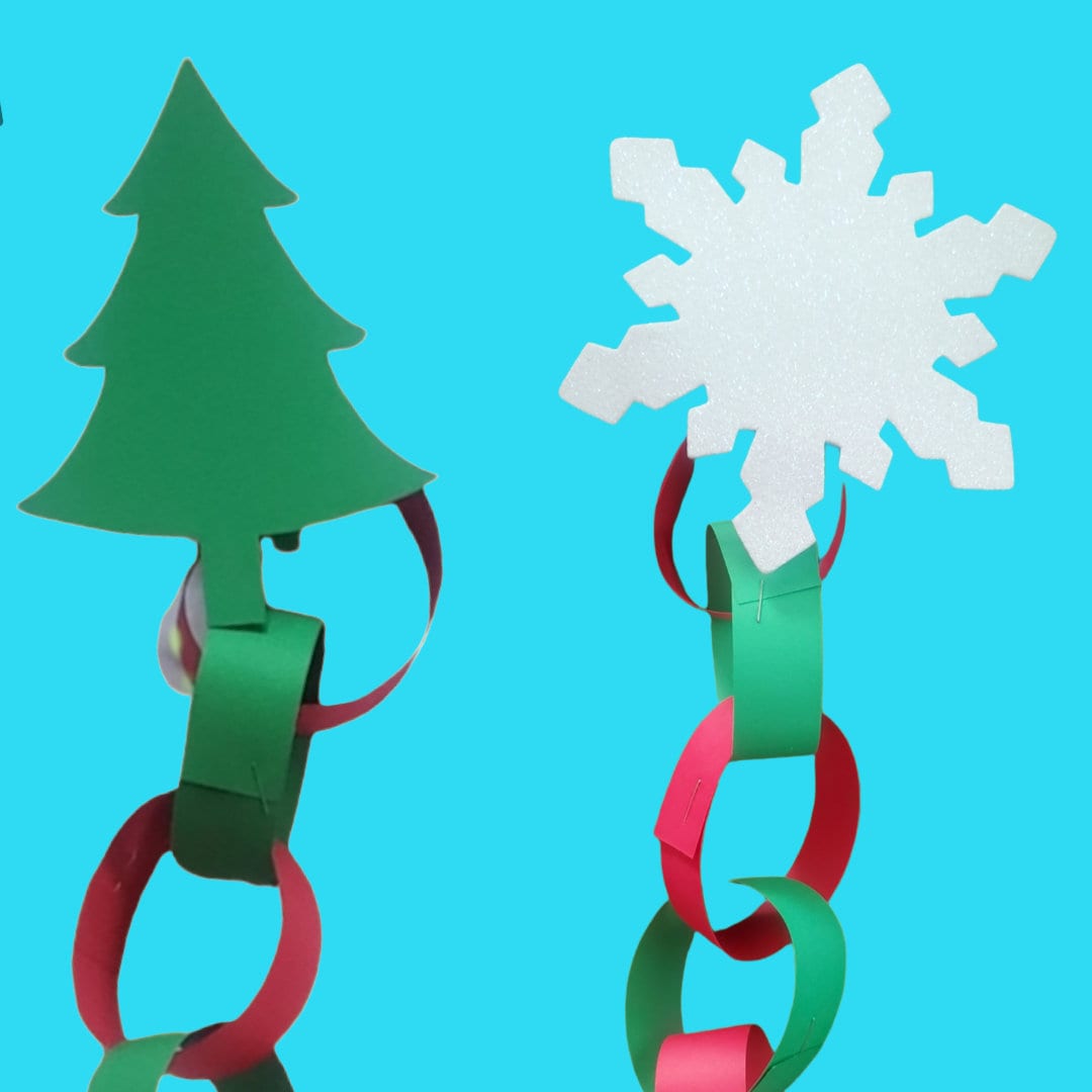 Christmas Countdown Paper Chain Kits, Christmas Craft, Paper Craft Kits ...