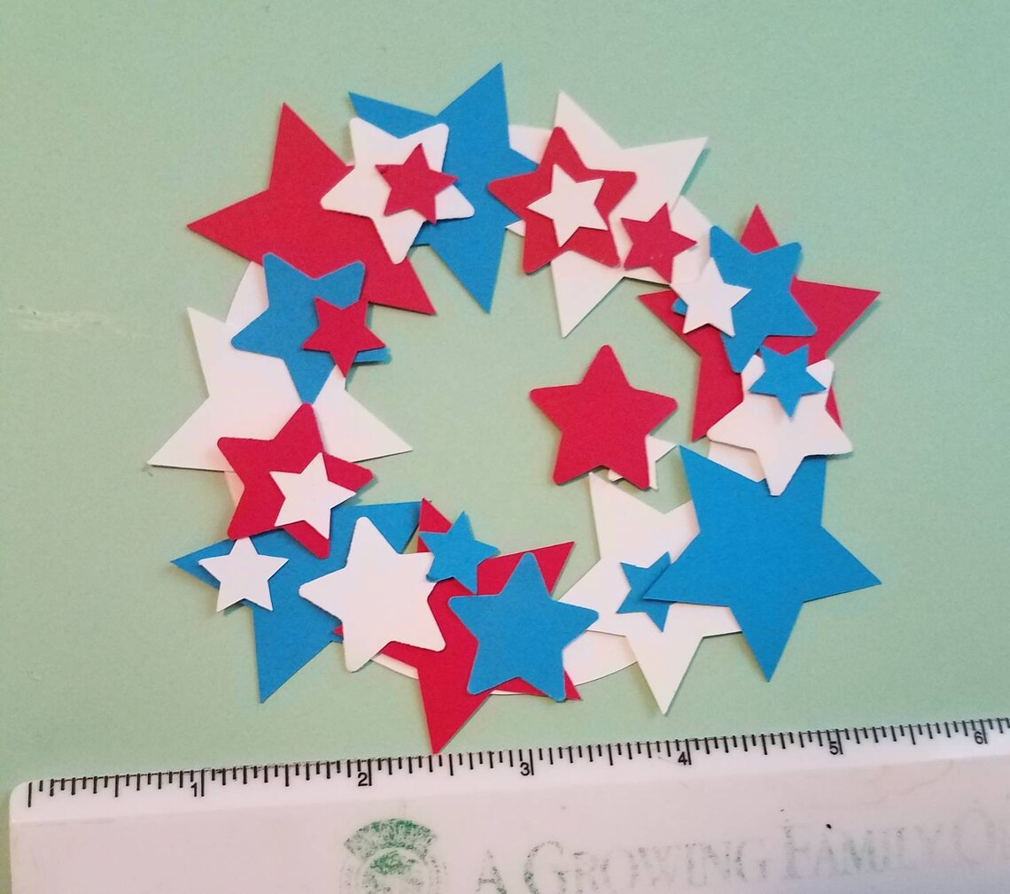 Mini Star Wreath Paper Craft Kit for Kids 4th of July Flag - Etsy